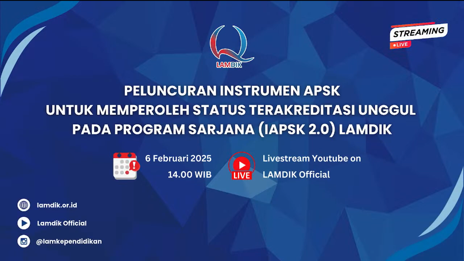 LAMDIK Resmi Luncurkan Instrumen Akreditasi Program Studi 2.0 Bersama Ditjen Dikti dan BAN-PT ...