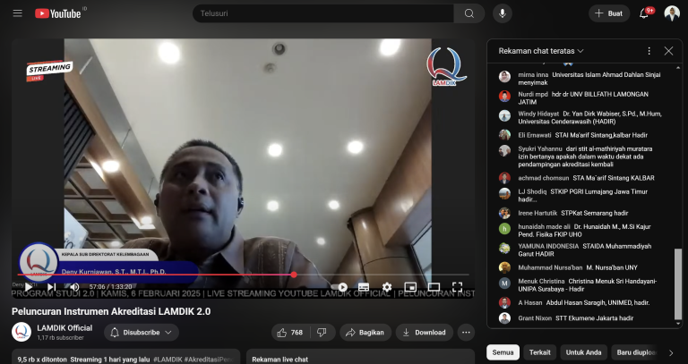 LAMDIK Resmi Luncurkan Instrumen Akreditasi Program Studi 2.0 Bersama ...